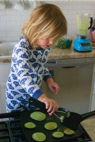 Green Pancakes for Earth Day - Eating Made Easy