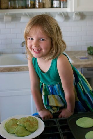 Green Pancakes for Earth Day - Eating Made Easy